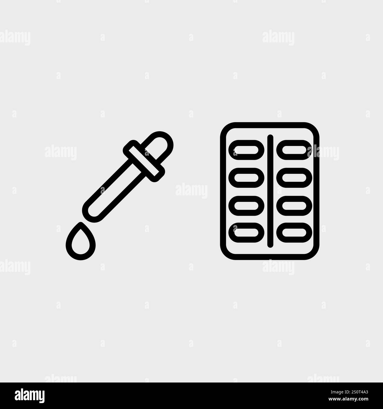 Pharmacy and hospital medical treatment vector symbol set Stock Vector ...