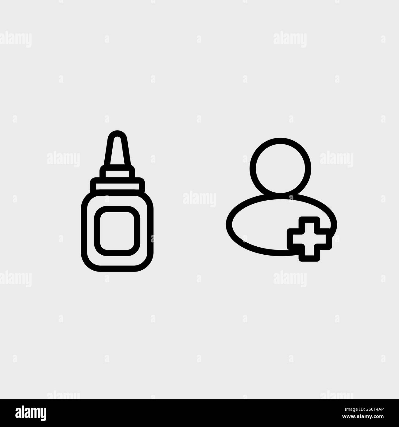 Pharmacy and hospital medical treatment vector symbol set Stock Vector ...