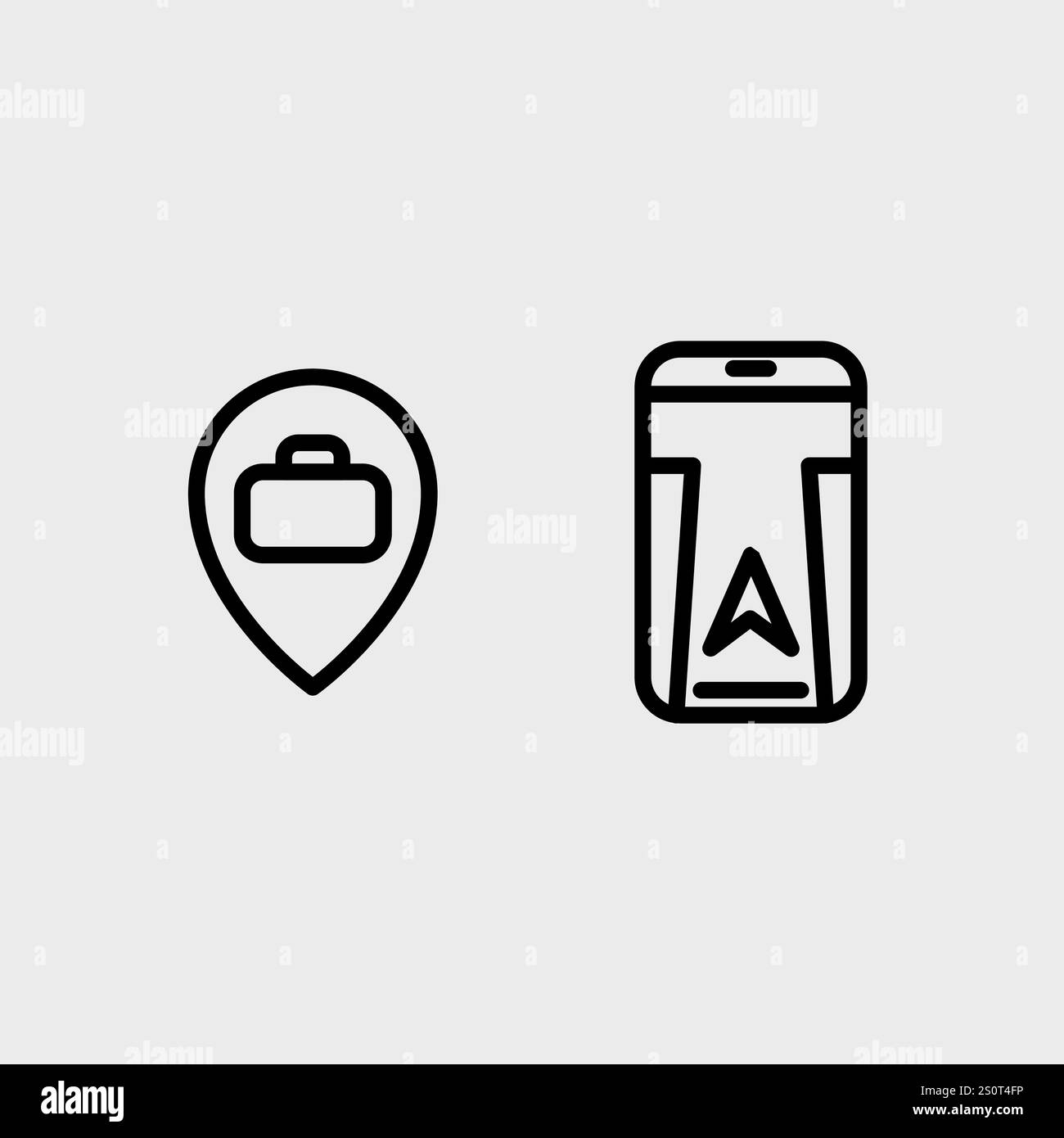 GPS, Location, Navigation and direction vector symbol set Stock Vector ...