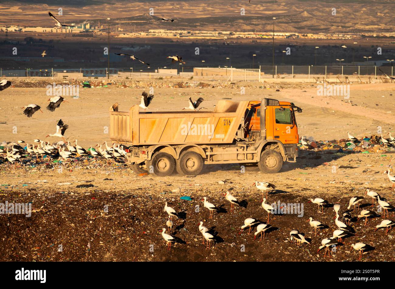 Dump storage area in Saragossa Industrial Equipment zone. Saragoza ...