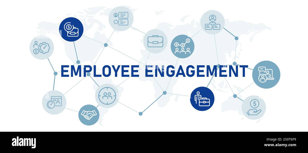Employee engagement concept of workforce involvement staff commitment ...