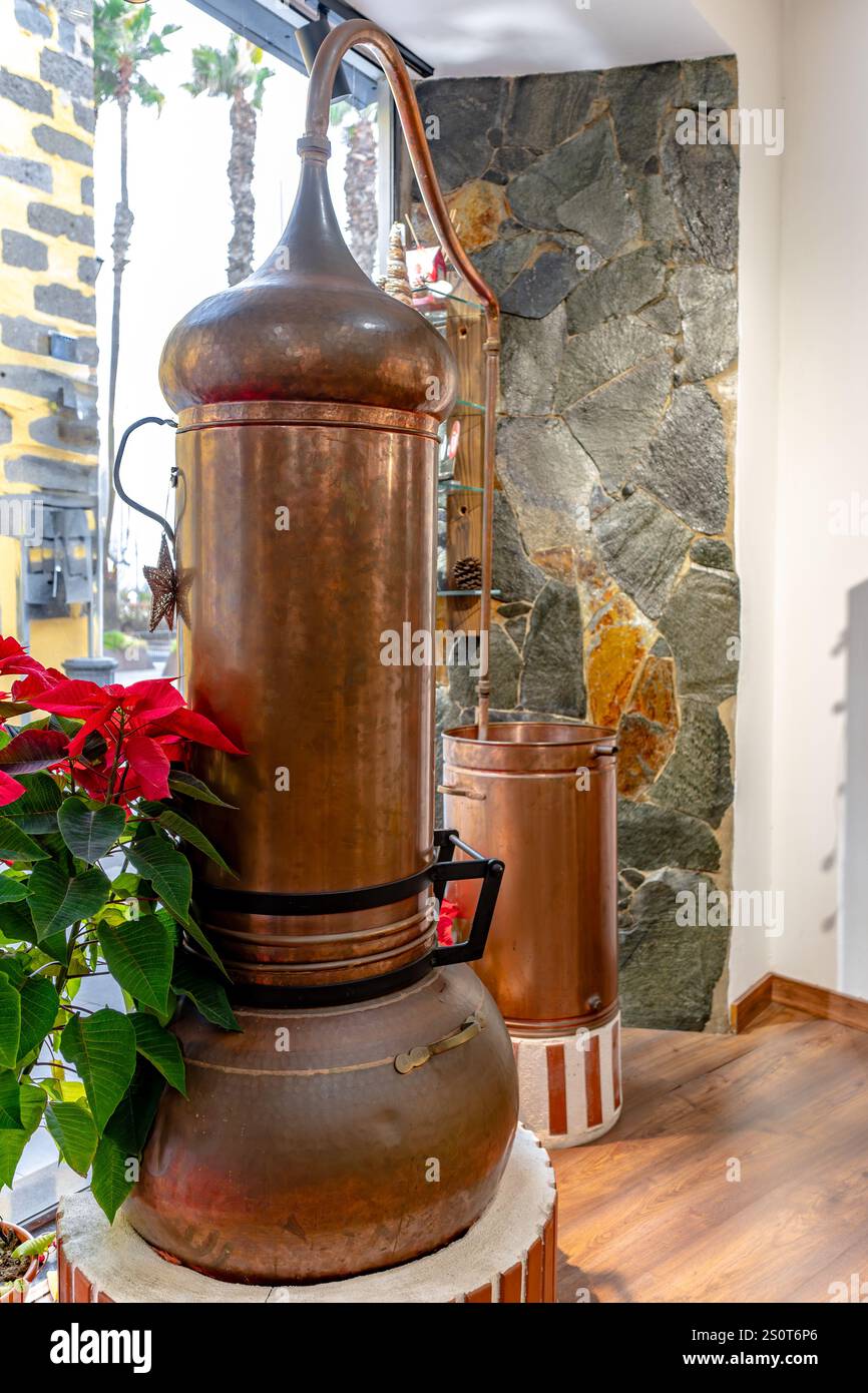 Old Copper Distillery to make perfume Stock Photo - Alamy