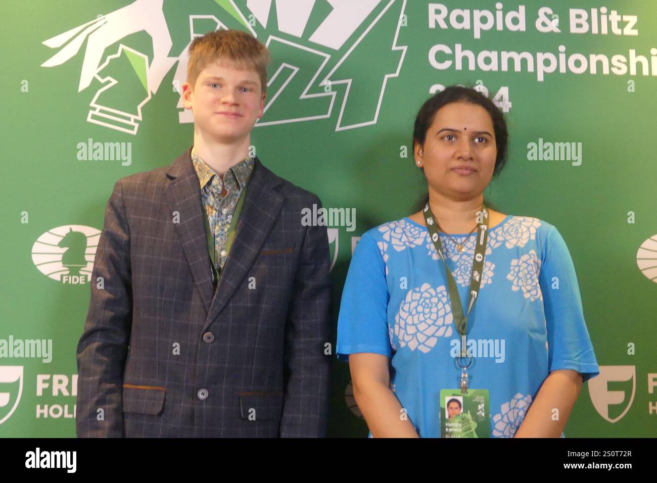 2024 fide rapid and blitz mens and womens chess hi-res stock ...