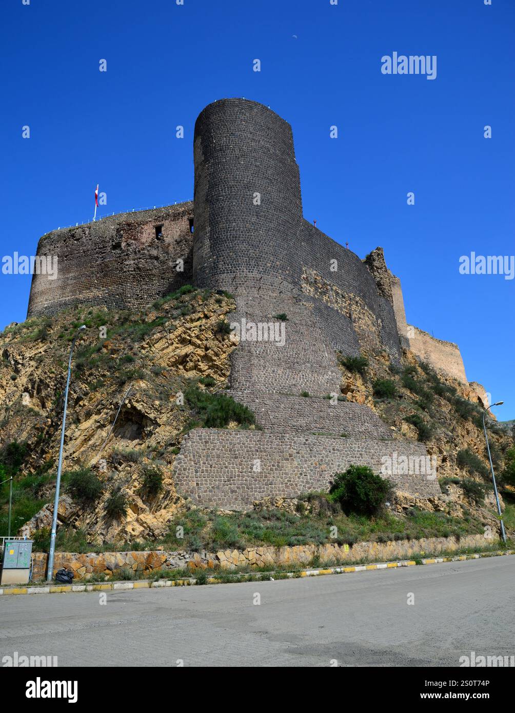 Oltu Castle, located in Oltu, Erzurum, Turkey, was built 2300 years ago ...