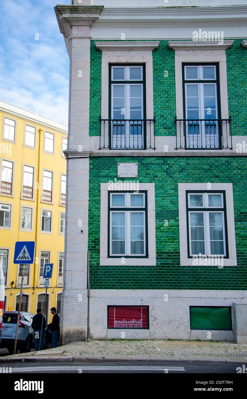 Principe Real square. Bairro Alto. Lisbon. Portugal Stock Photo - Alamy