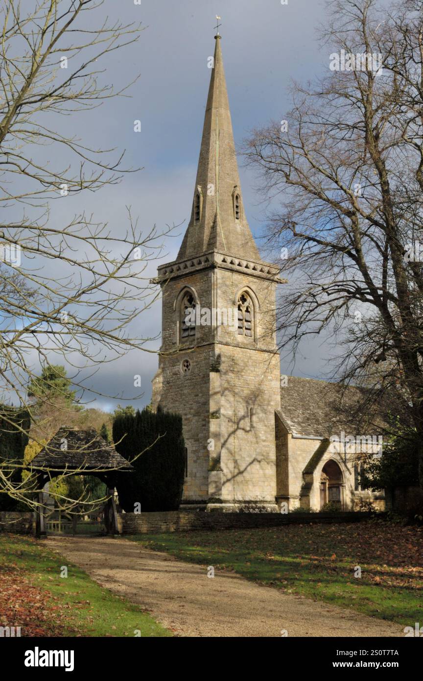 St Marys Church Cotswolds Lower Slaughter Gloucestershire England uk ...