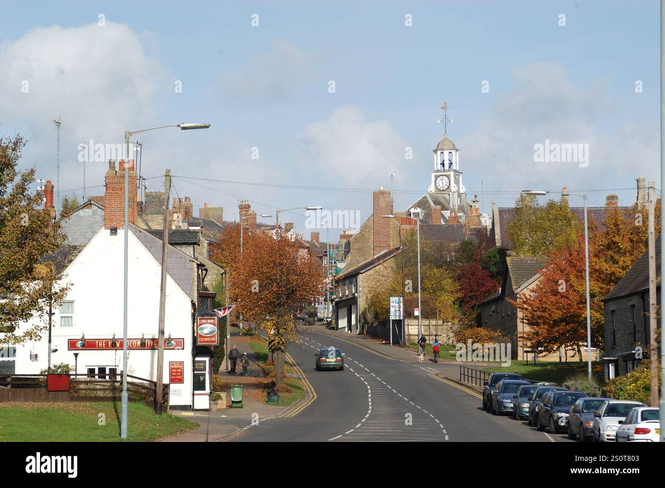 Brackley Town with Townhall Northamptonshire England UK Stock Photo - Alamy