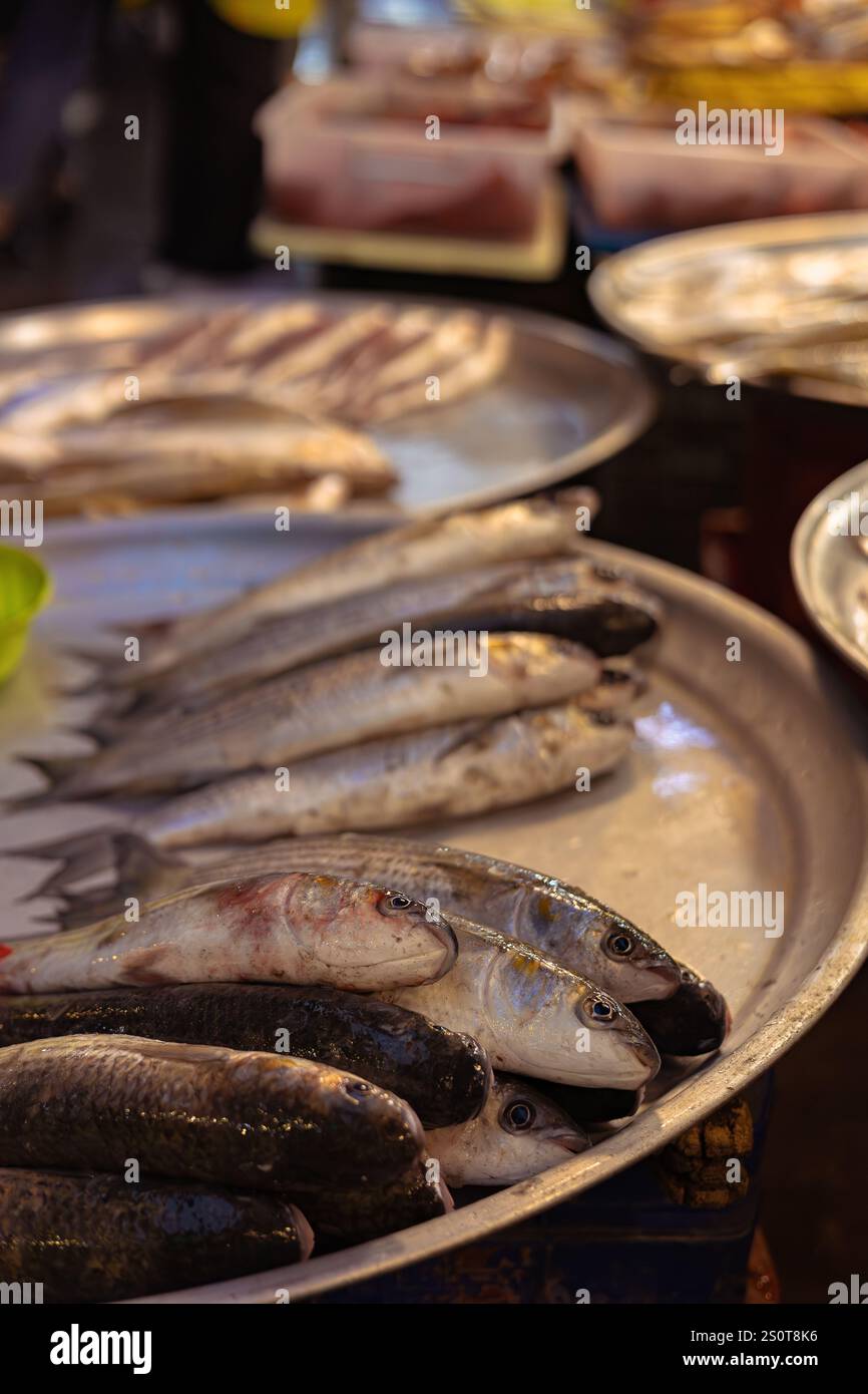 "A vibrant fish market in Rasht, Gilan Province, Iran. Freshly caught ...