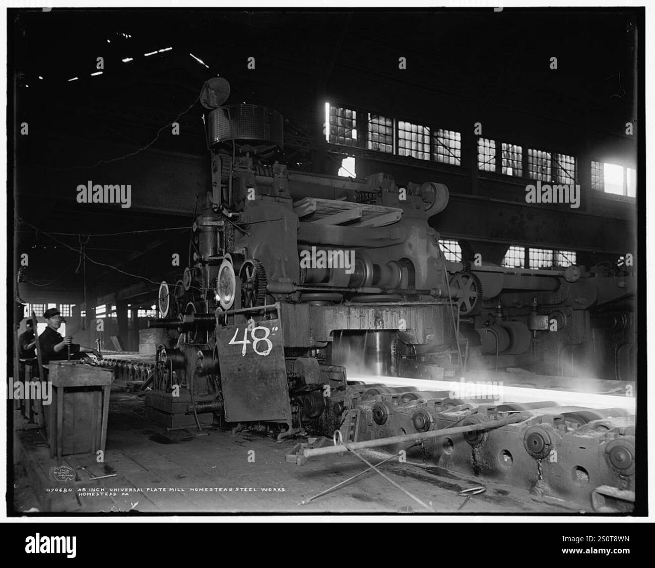 48-inch universal plate mill, Homestead Steel Wks. [Works], Homestead ...