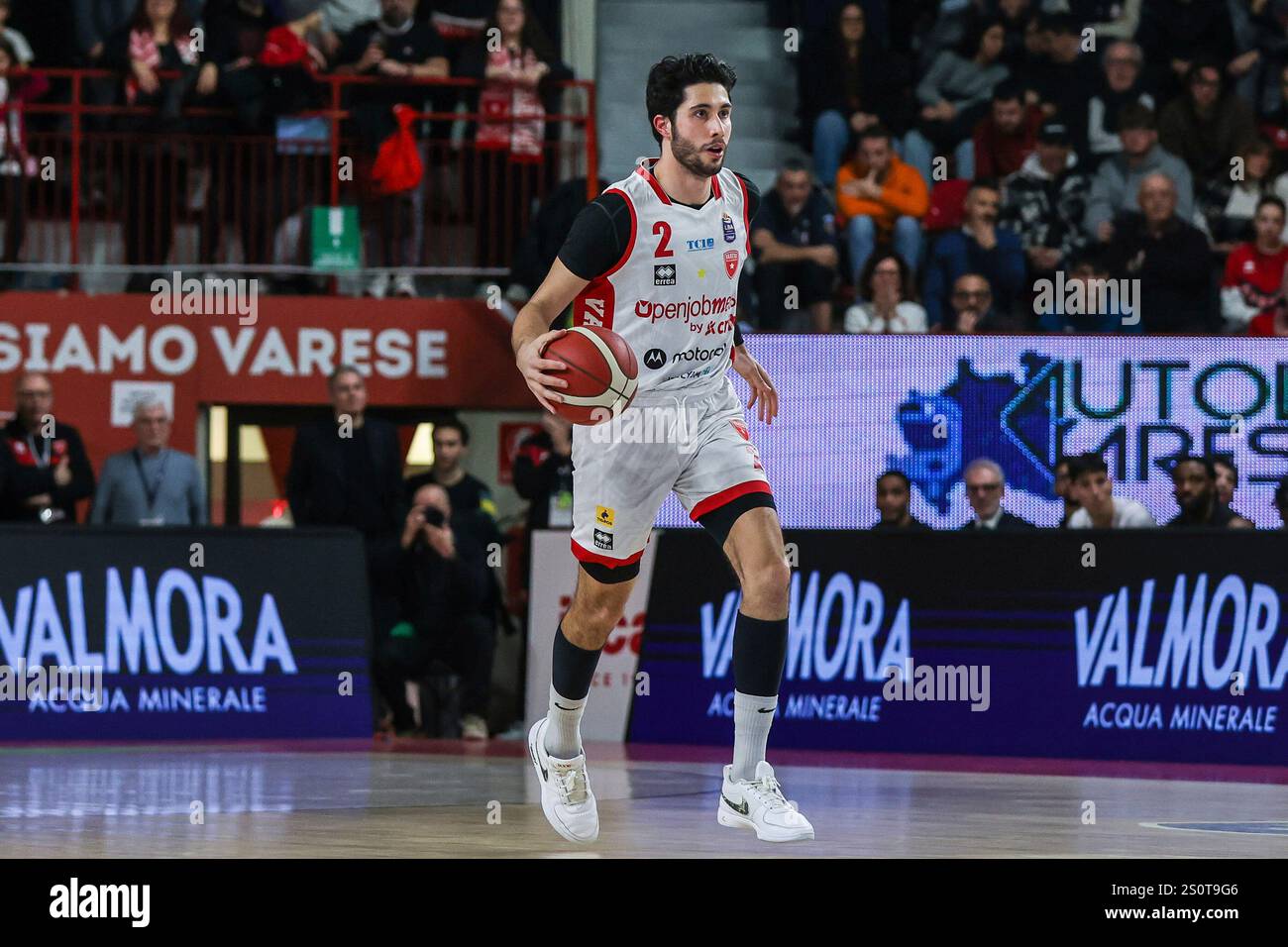 Varese, Italien. 28th Dec, 2024. Davide Alviti #2 of Pallacanestro Varese OpenJobMetis seen in ...