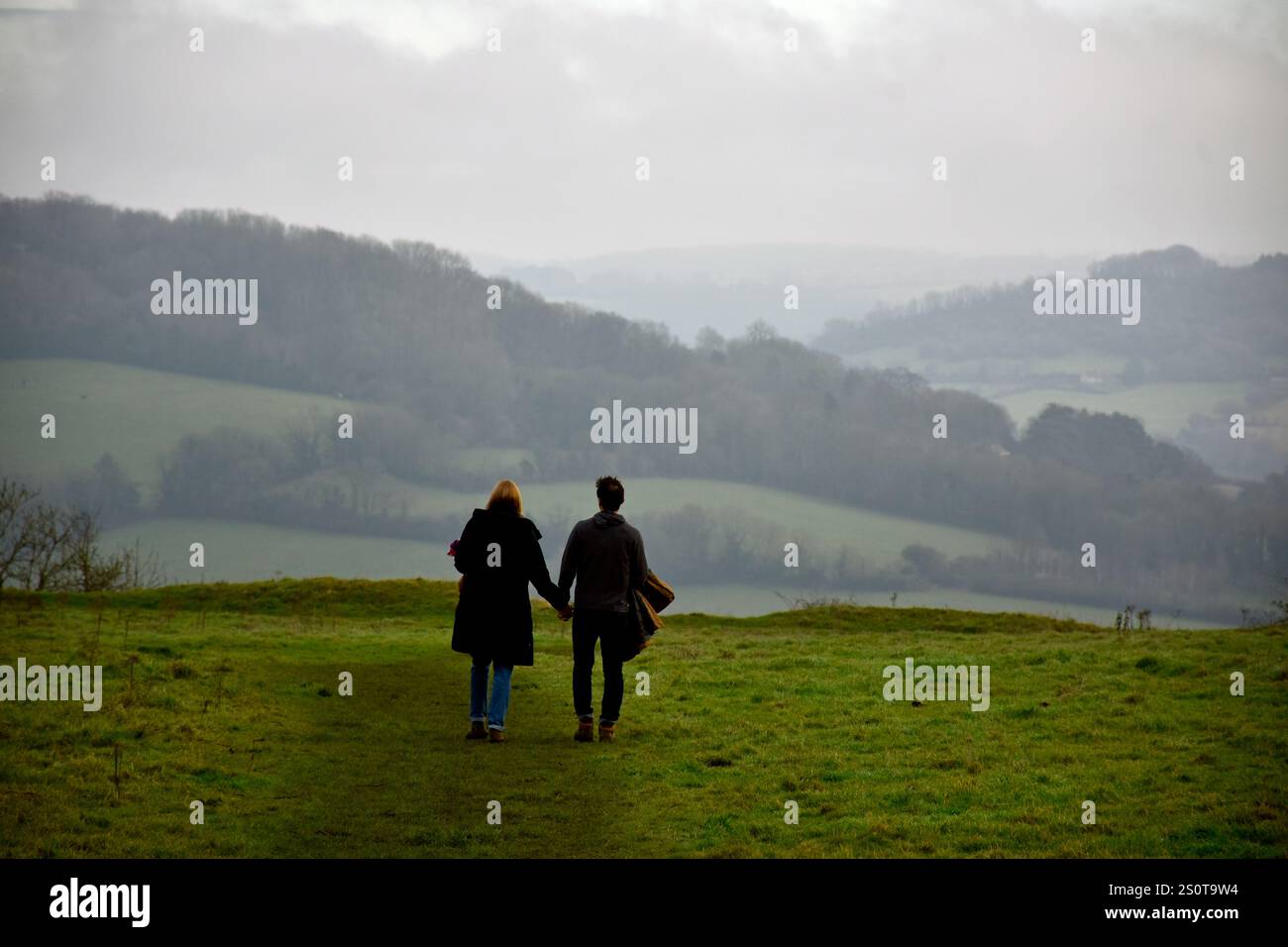 Batheaston, Somerset, UK weather. 29th December 2024. Walkers on Little ...