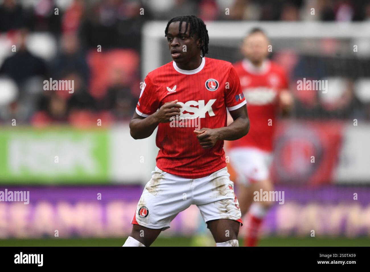 London, England. 29th Dec 2024. Tyreece Campbell during the Sky Bet EFL ...