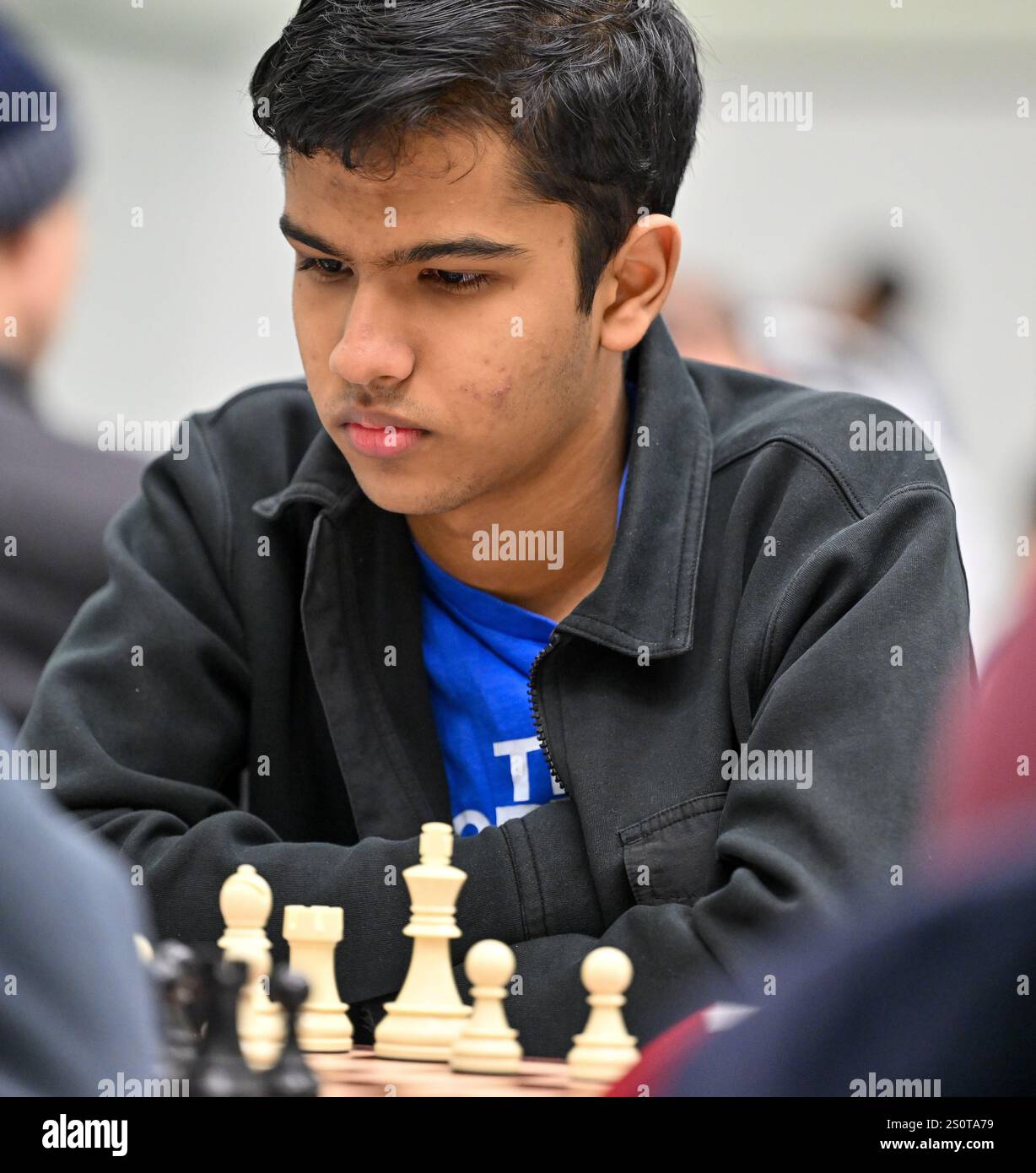 Hastings, UK. 29th Dec, 2024. Shreyas Royal gm ENG during the 98th ...
