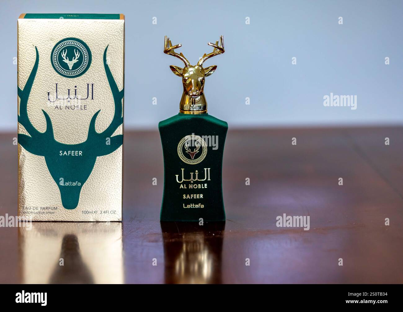 Arabic men's perfume Lataffa Safeer Al Noble Stock Photo - Alamy