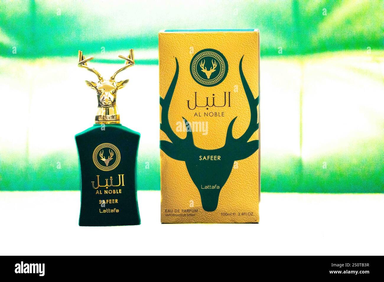 Arabic men's perfume Lataffa Safeer Al Noble Stock Photo - Alamy