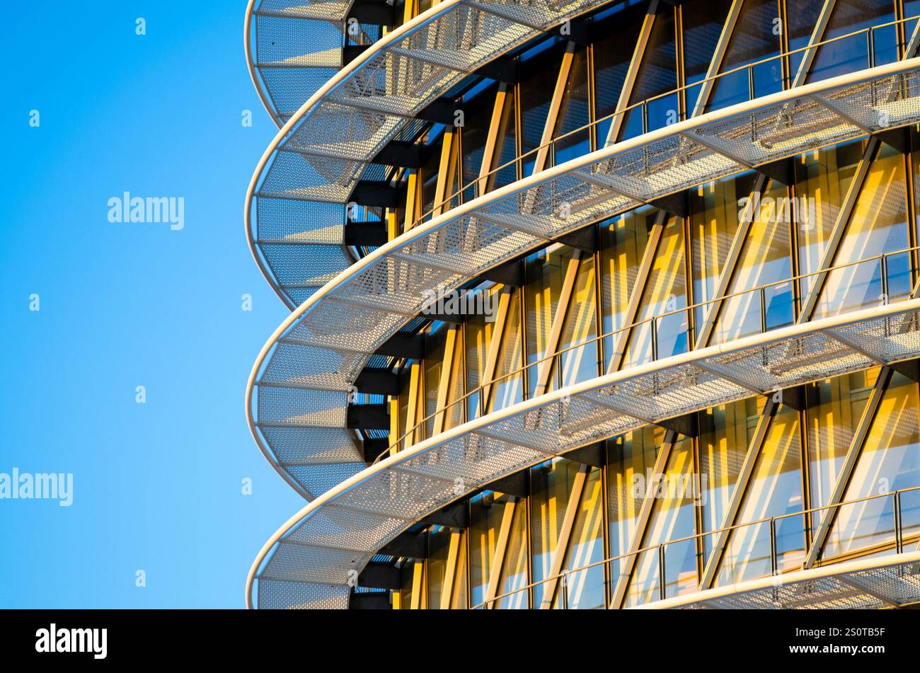 Modern architecture and infraestructure of Expozaragoza area in ...