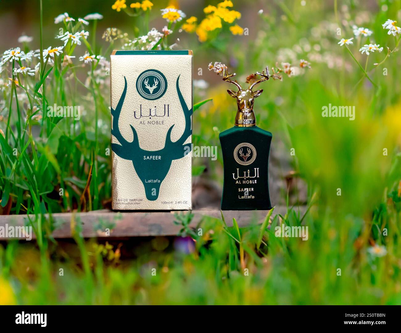 Arabic men's perfume Lataffa Safeer Al Noble Stock Photo - Alamy