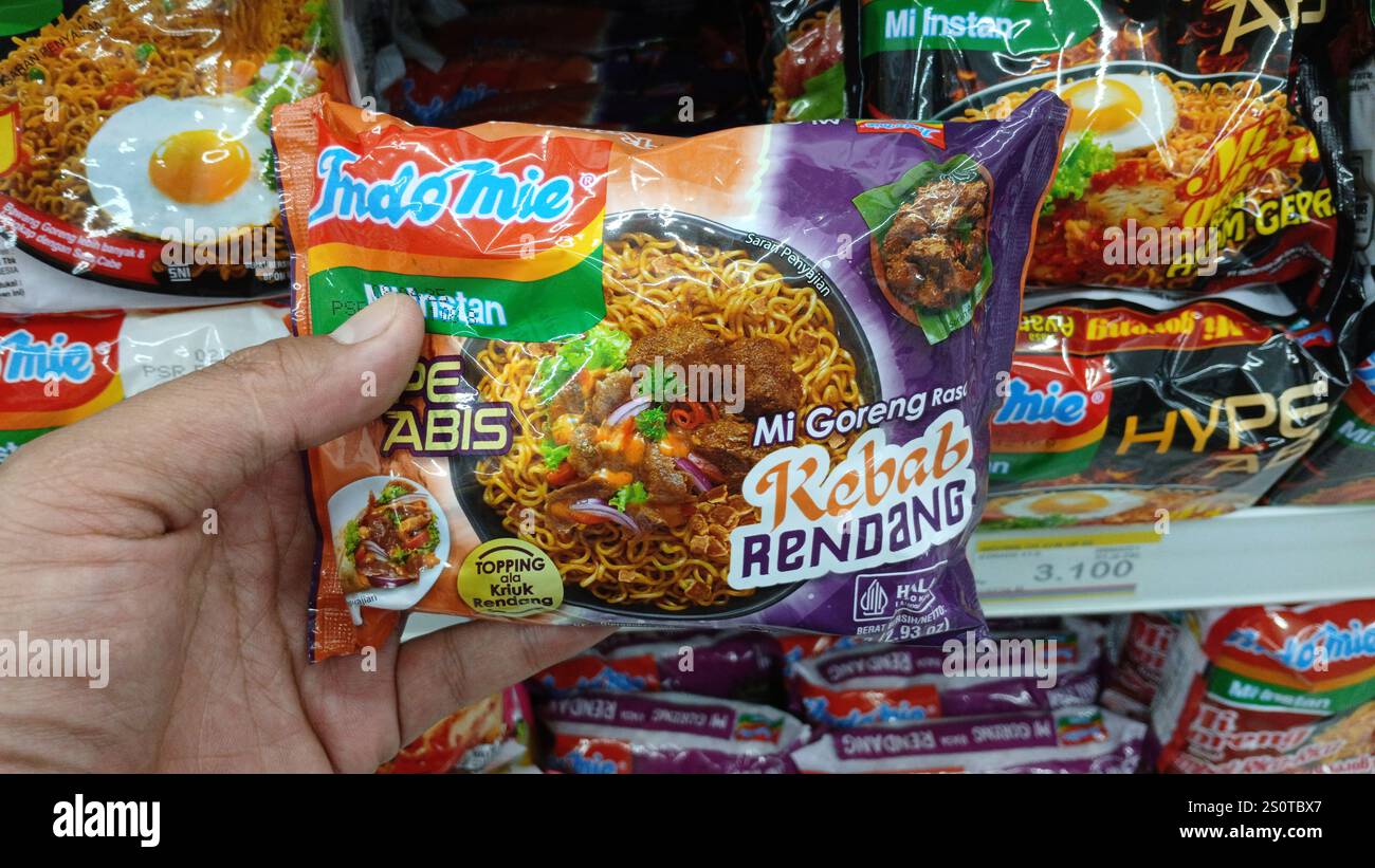 Indomie Mie Goreng (fried noodles) instant noodles in supermarket ...