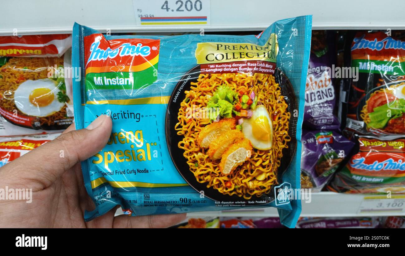 Indomie Mie Goreng (fried noodles) instant noodles in supermarket ...