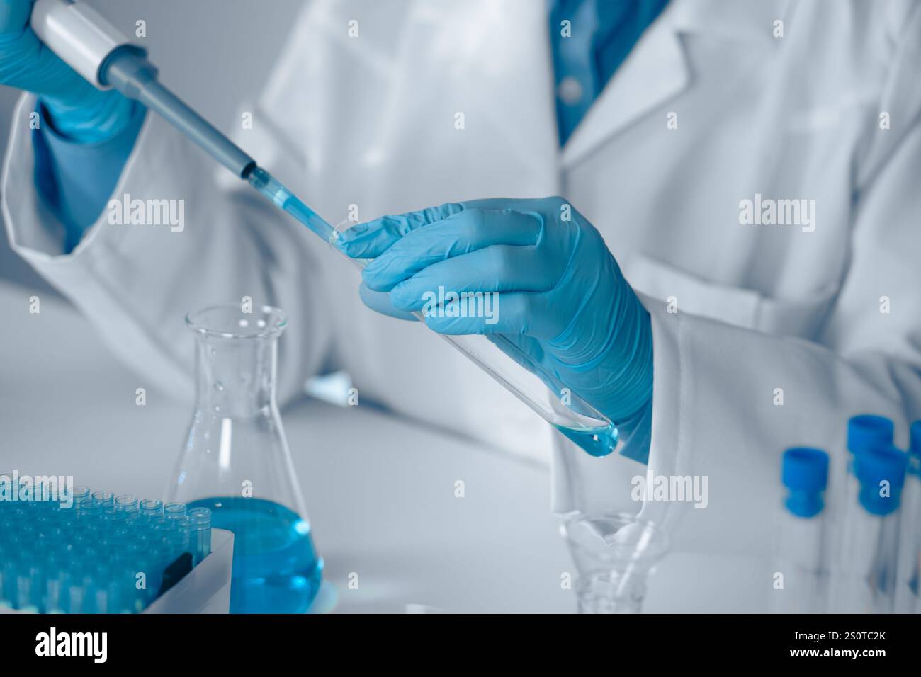 A Laboratory Technician is currently engaged in conducting a detailed ...