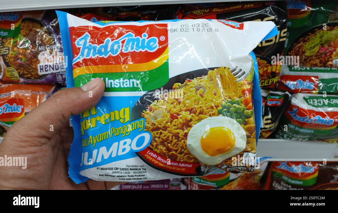Indomie Mie Goreng (fried noodles) instant noodles in supermarket ...