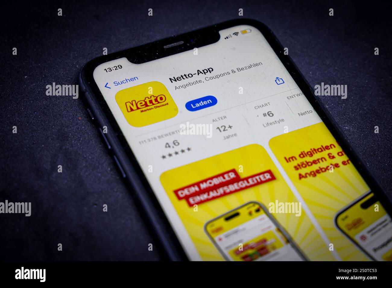 Apple App Store auf einem iPhone. Netto-App Angebote, Coupons und ...