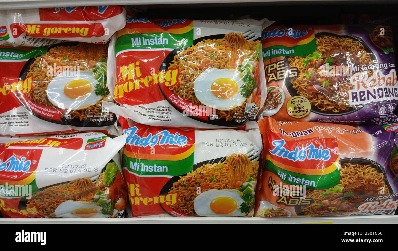 Indomie Mie Goreng (fried noodles) instant noodles in supermarket ...