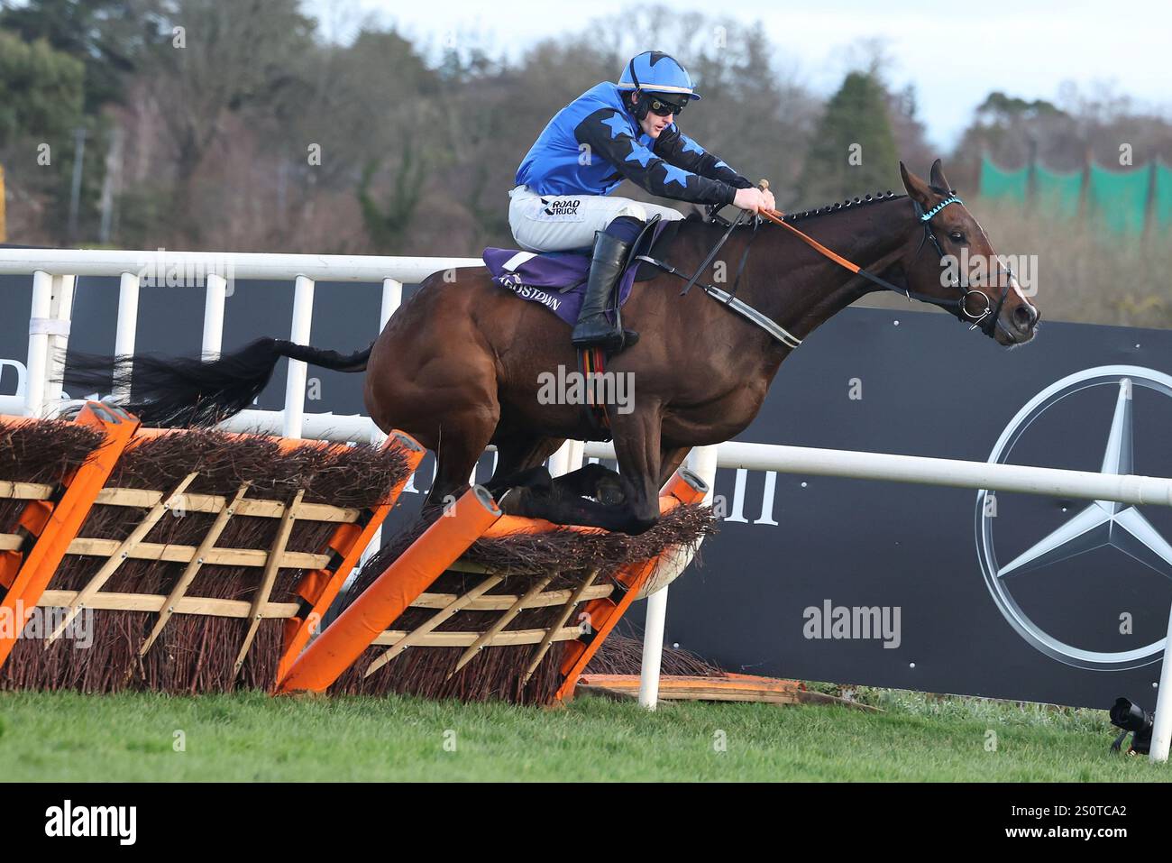 Ol Man Dingle with Ricky Doyle up jumps the last on the way to winning ...