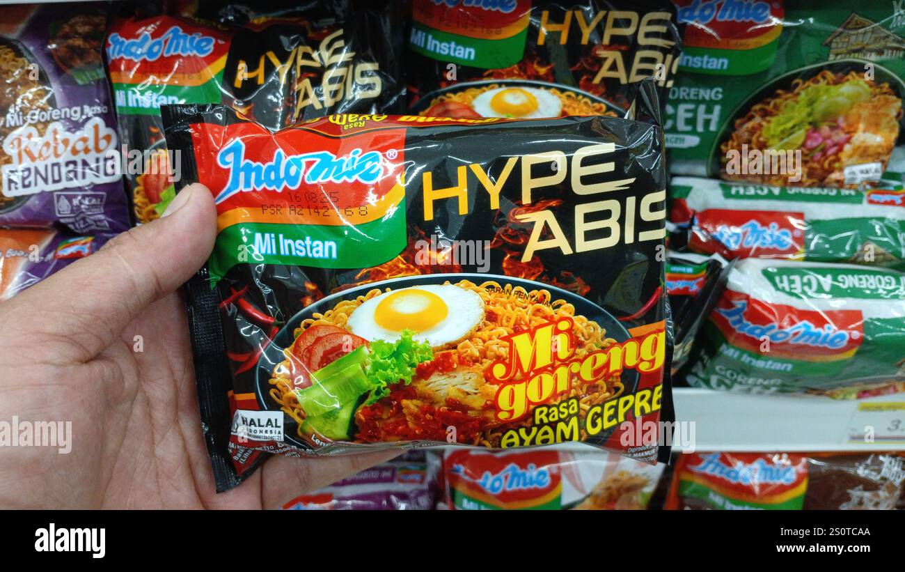 Indomie Mie Goreng (fried noodles) instant noodles in supermarket ...