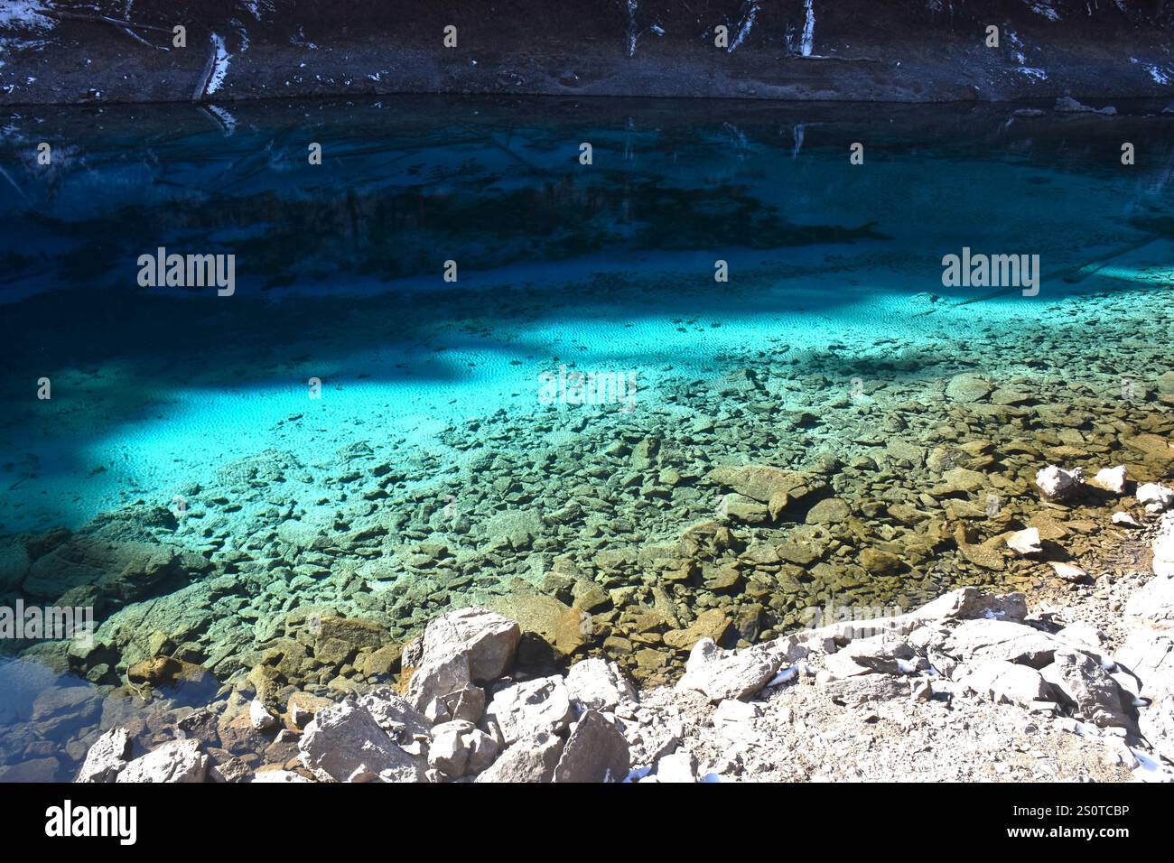 five colors lake at Jiuzhaigou natural national park travel location in ...