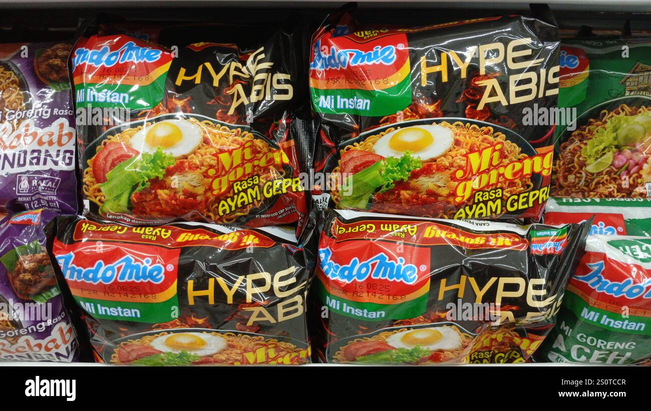 Indomie Mie Goreng (fried noodles) instant noodles in supermarket ...