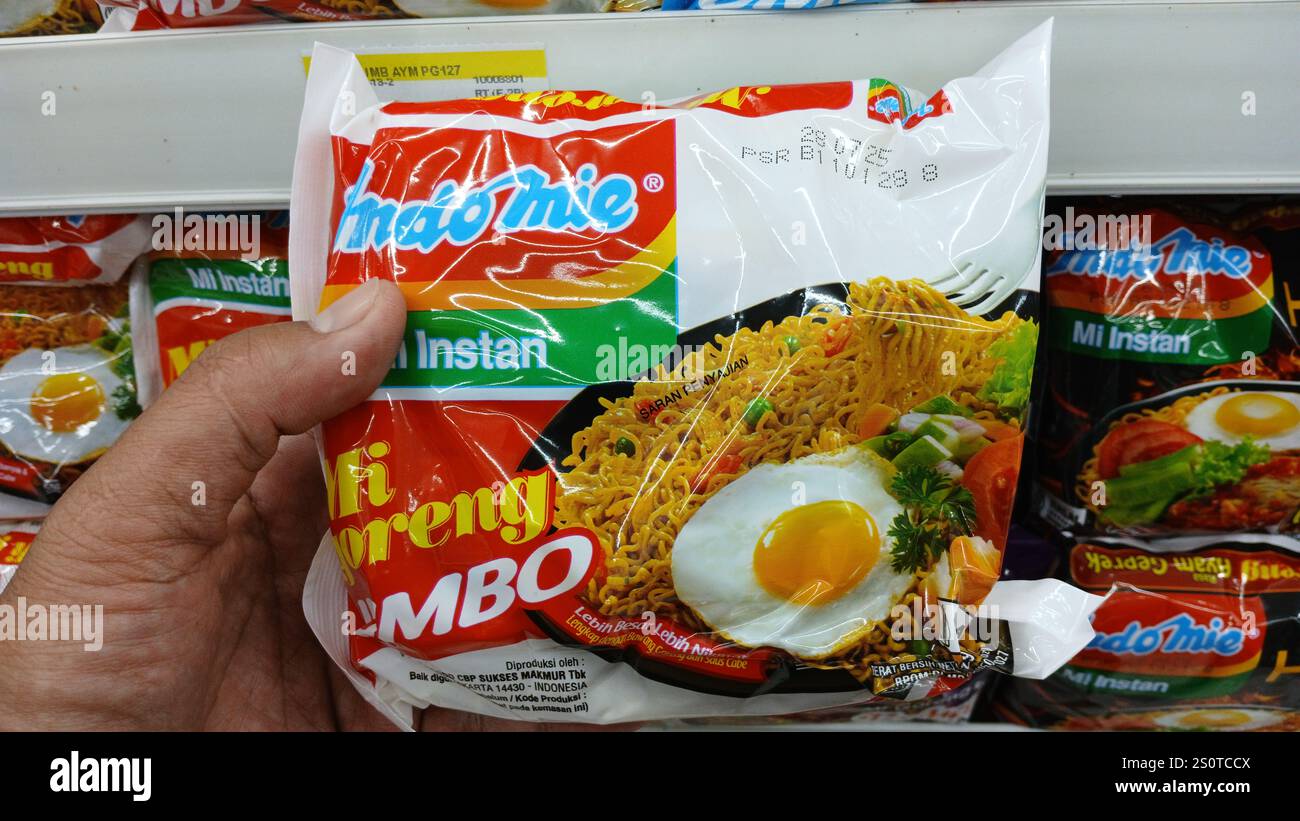 Indomie Mie Goreng (fried noodles) instant noodles in supermarket ...
