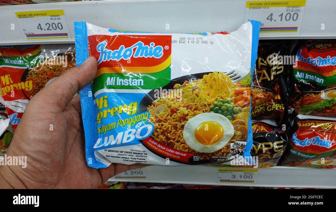 Indomie Mie Goreng (fried noodles) instant noodles in supermarket ...