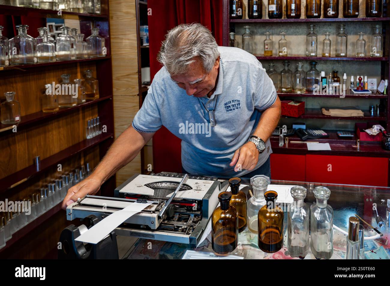 Serbia, Belgrade - September 14, 2024: Sava perfume shop in Belgrade is ...