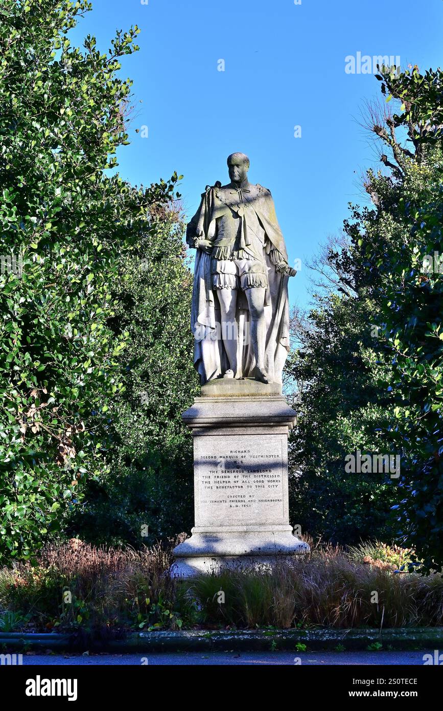 Around the UK - Statue of Richard Grosvenor, the 2nd Marquis of Westminster. Sightseeing in ...