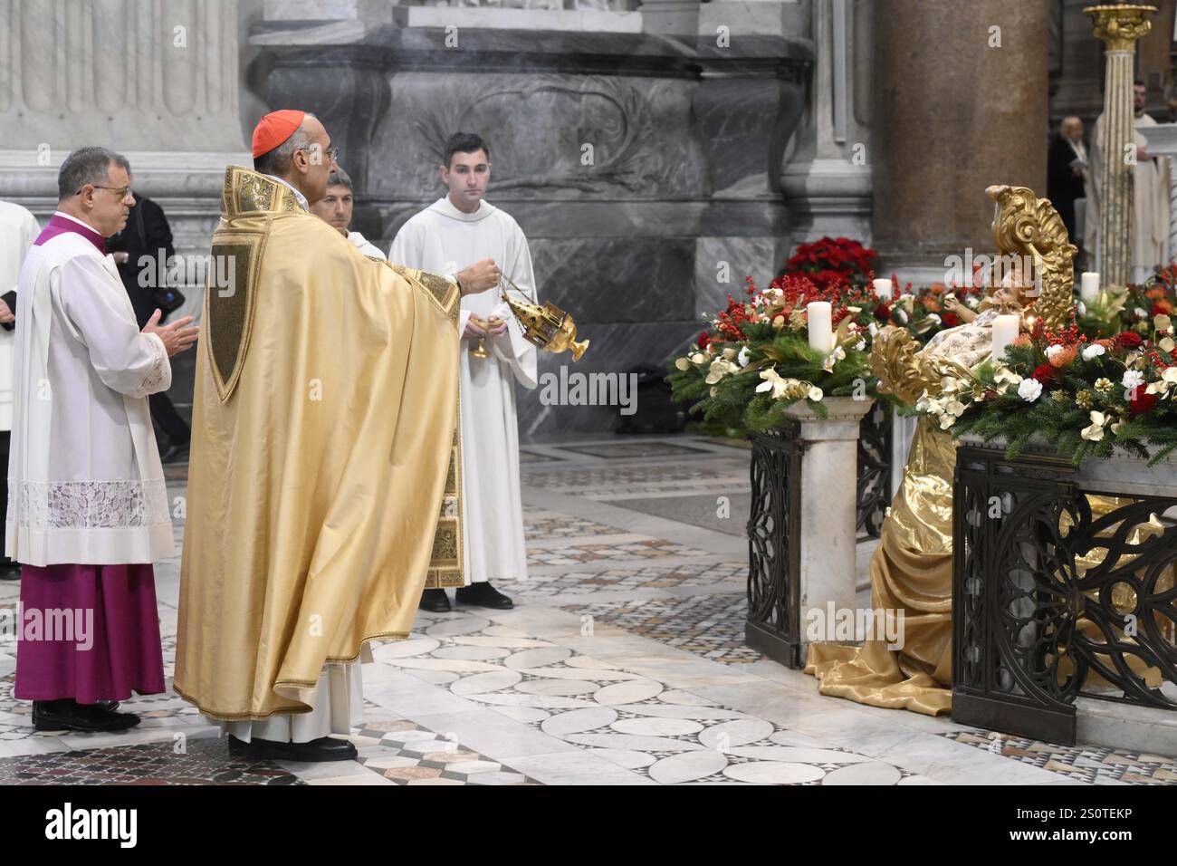 **NO LIBRI** Italy, Rome, 2024/12/29 .Cardinal Baldassare Reina opens ...