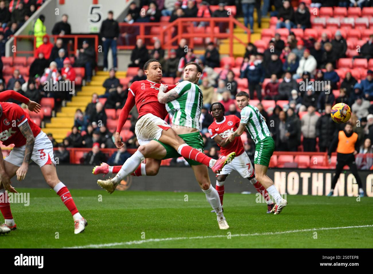 London, England. 29th Dec 2024. Miles Leaburn scores during the Sky Bet ...