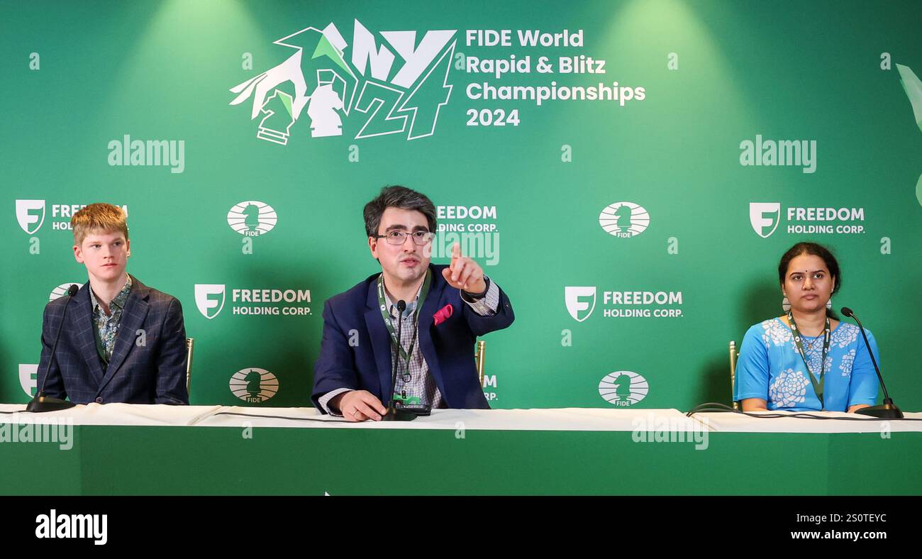 New York, USA. 29th Dec, 2024. FIDE Chess Rapid & Blitz Championship at ...