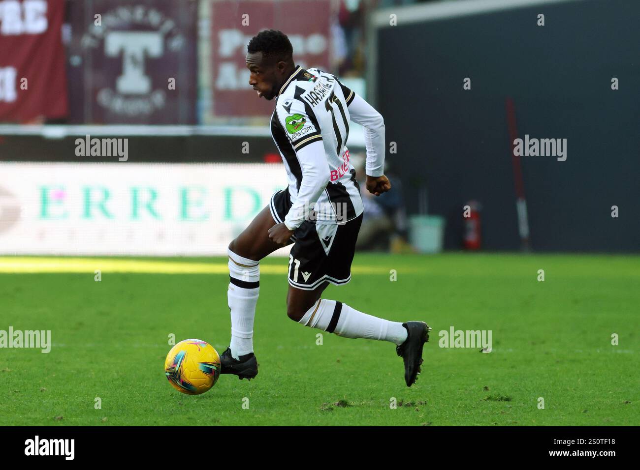 UdineseÕs Hassane Kamara during the Serie A soccer match between ...