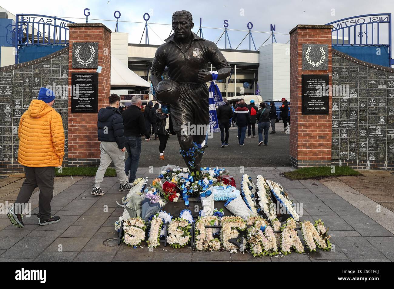 William 'Dixie' Dean statue during the Premier League match Everton vs ...