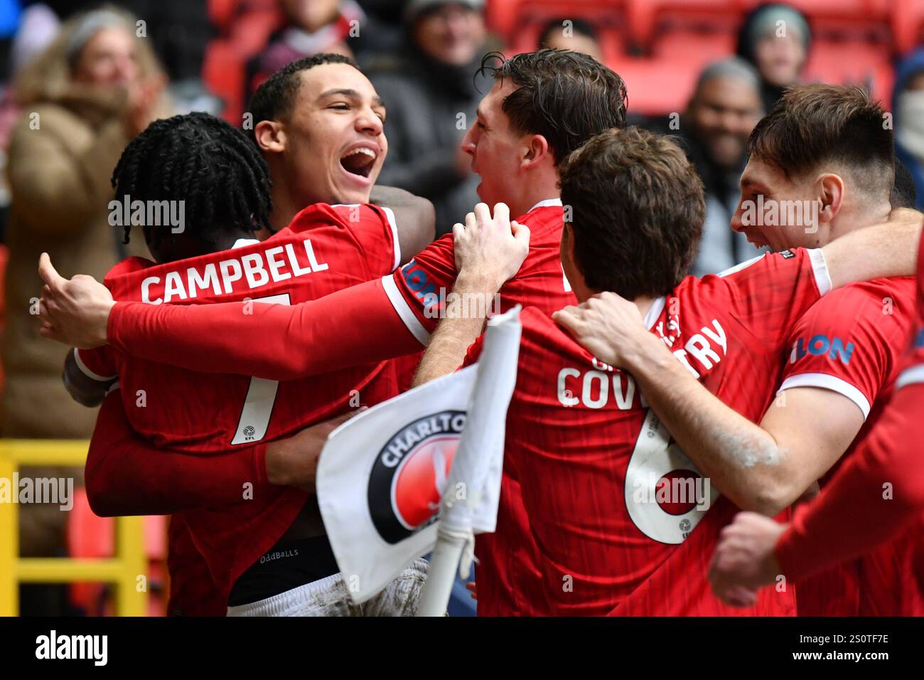 London, England. 29th Dec 2024. Miles Leaburn celebrates with his ...