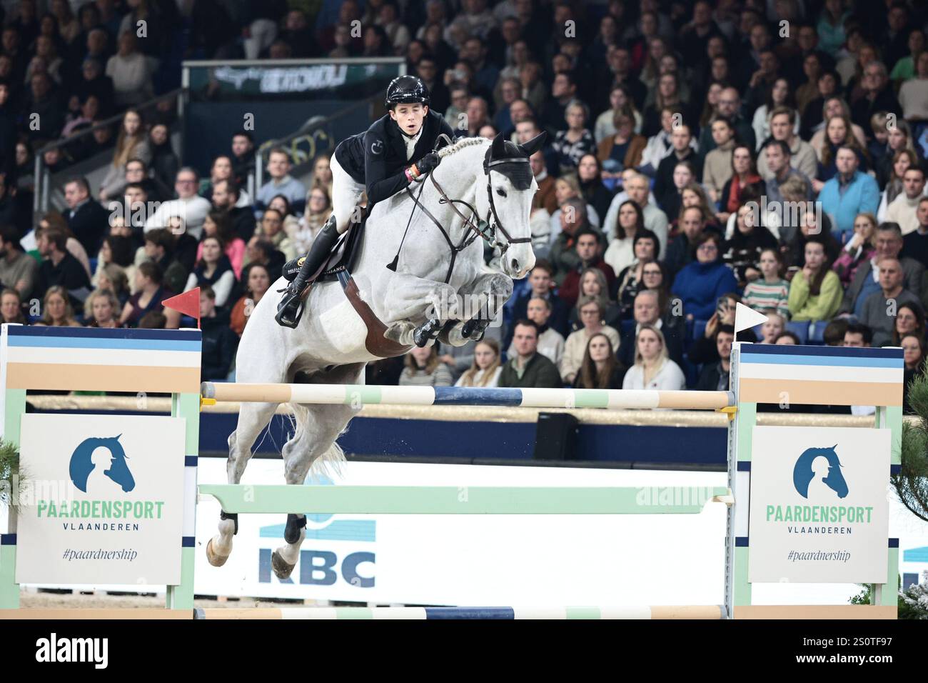 Mechelen, Belgium. 28th Dec 2024. Thibeau Spits of Belgium with King ...