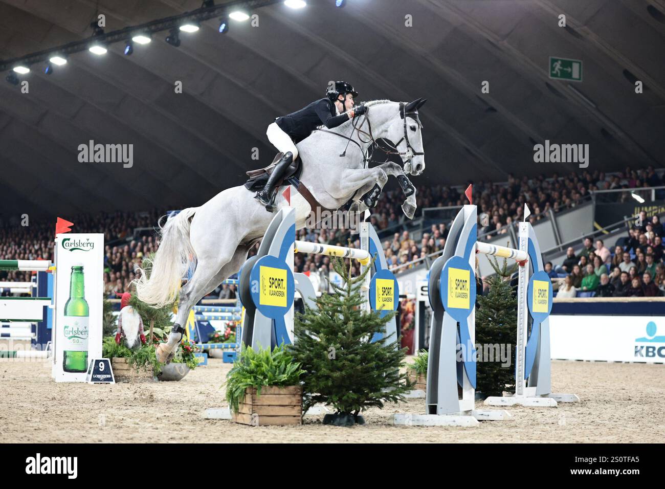 Mechelen, Belgium. 28th Dec 2024. Thibeau Spits of Belgium with King ...