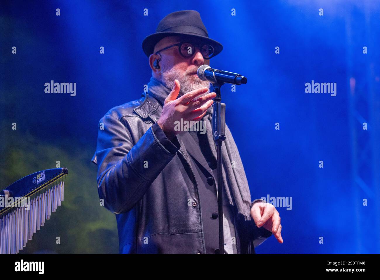 Ischia, Campania. 28th Dec, 2024. The Italian singer Mario Biondi live ...