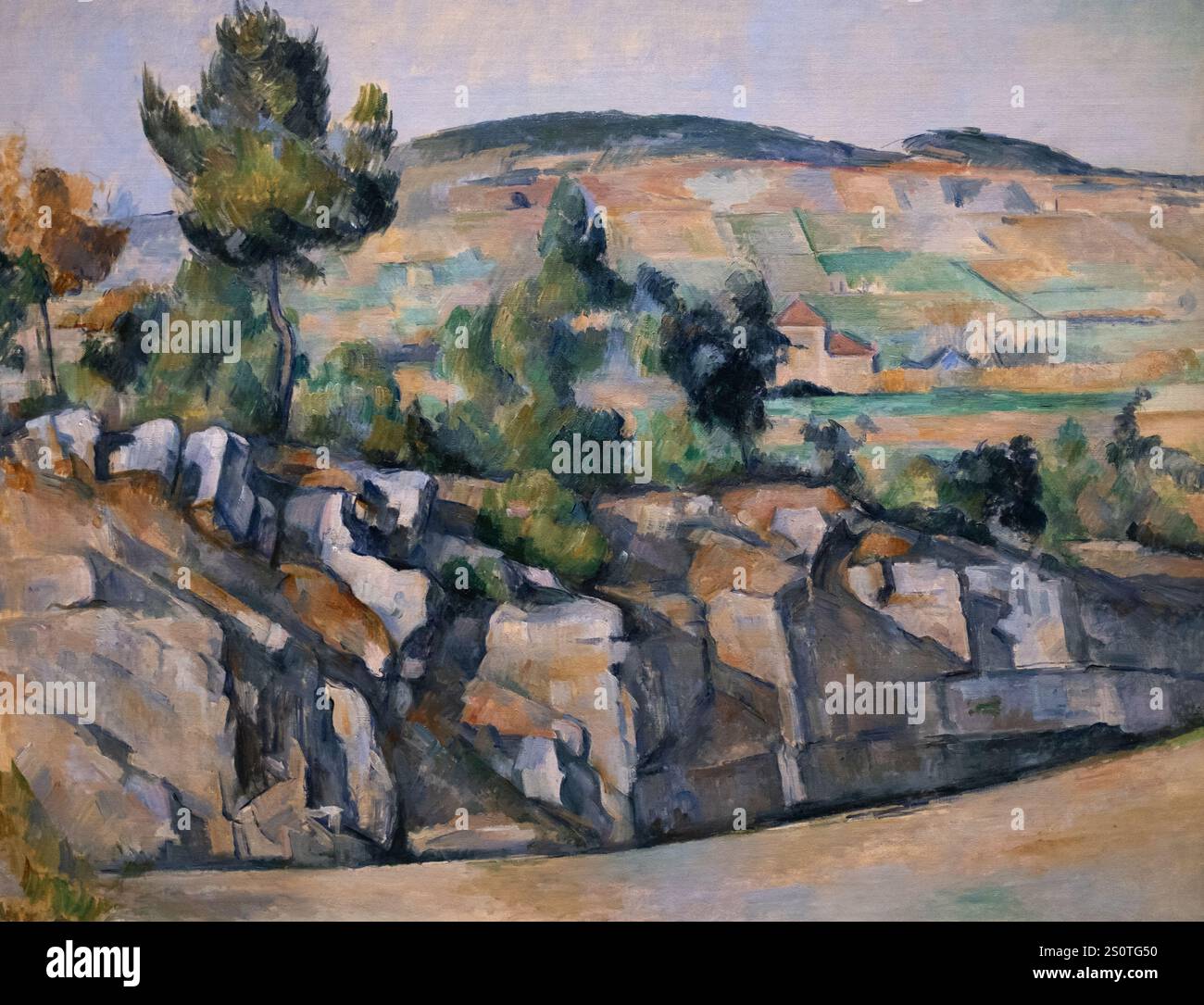 Hillside in Provence by Paul Cezanne in the National Gallery London ...