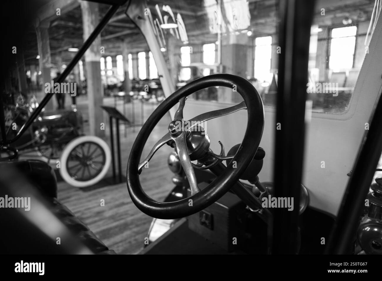 Interior of a 1906 Ford Model N Runabout on display at the Ford ...
