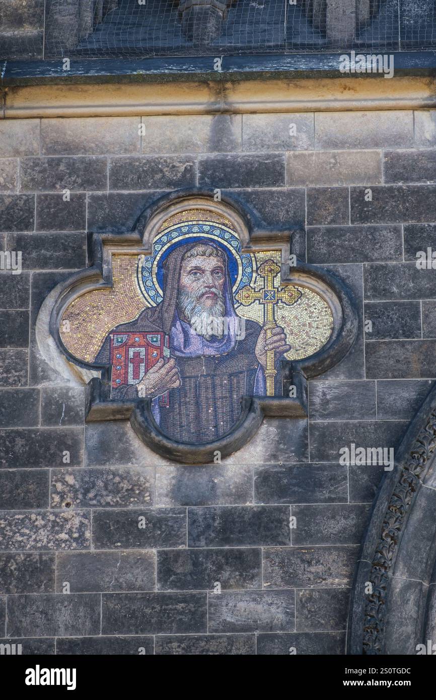 Saint Paul holding book and sword with hilt in shape of a cross on ...