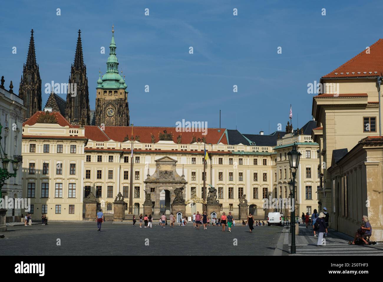 Main Entrance to Prague Castle, Prague, Czechia, Czech Republic. St ...