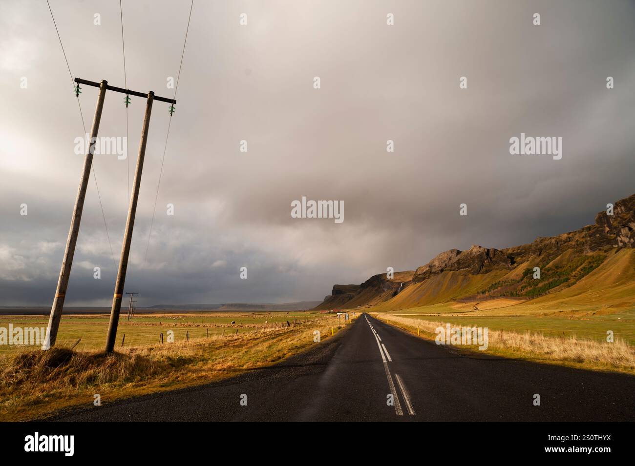 Kalfafell. Icelandic landscape. Iceland Stock Photo - Alamy
