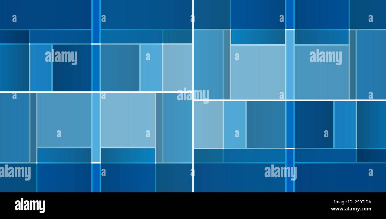 Simple Rectangular Tiled Frames of Various Sizes, Colored in Shades of ...